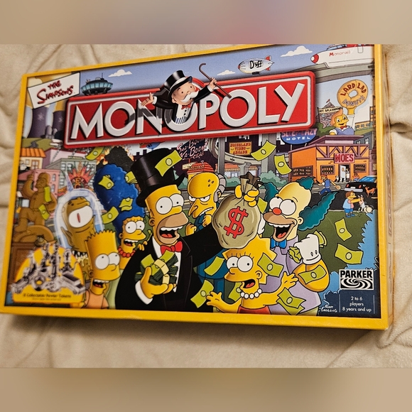 Monopoly | Toys | The Simpsons Monopoly Board Game | Poshmark